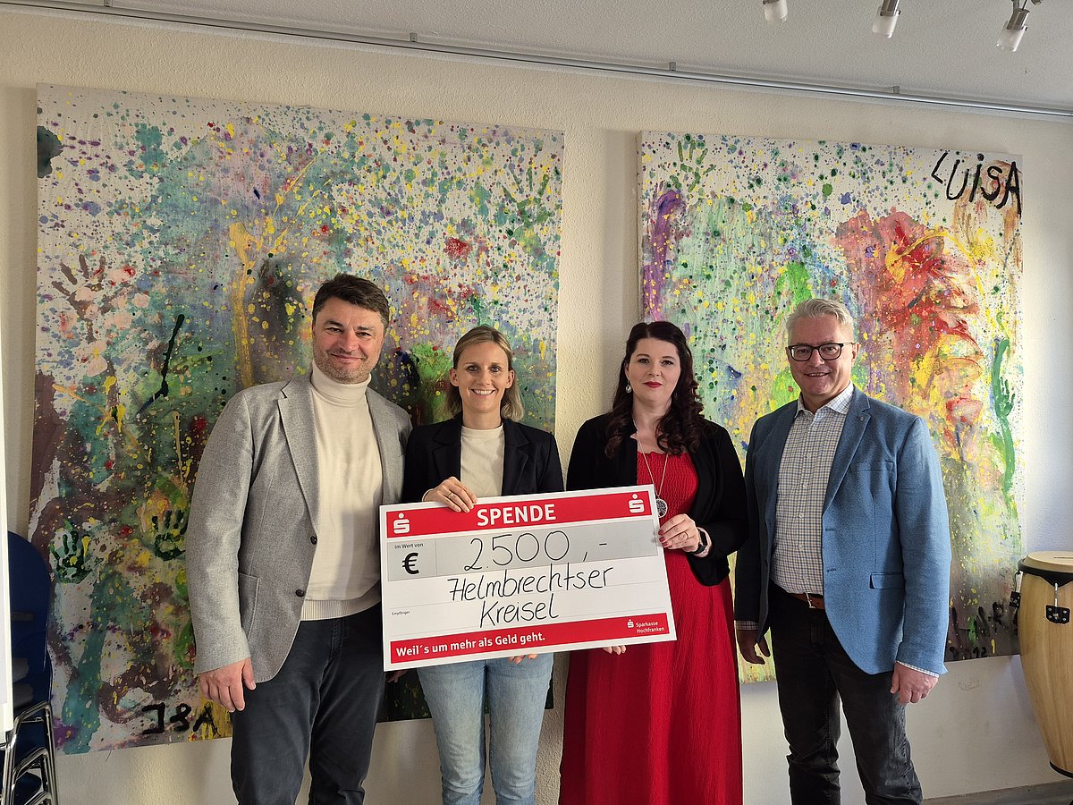 Spende für den Helmbrechtser Kreisel - Stadt Helmbrechts